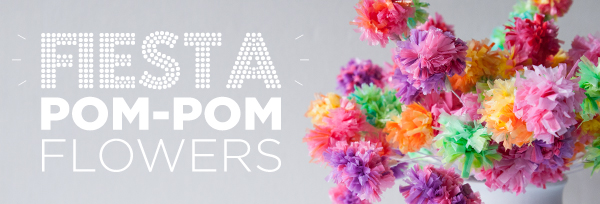 How to Make Fiesta Pom-Pom Flowers - Creativebug - Craft Classes ...