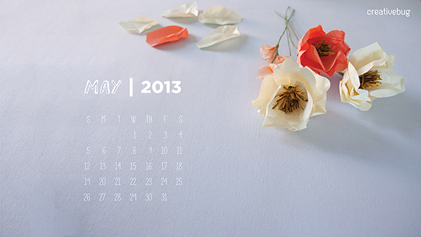 May Desktop Calendar on Creativebug