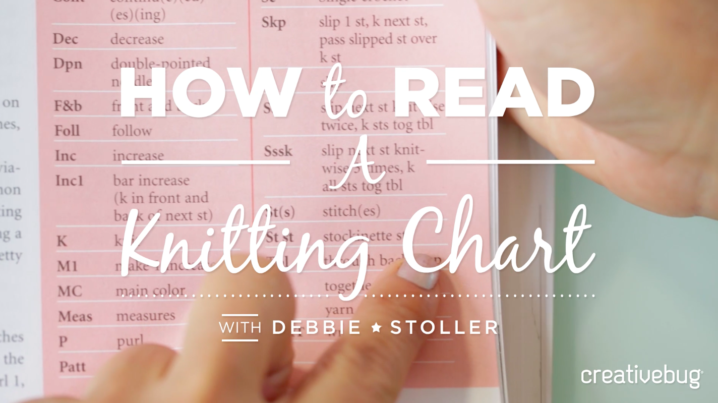Free Technique Monday: How to Read a Knitting Chart - Creativebug ...